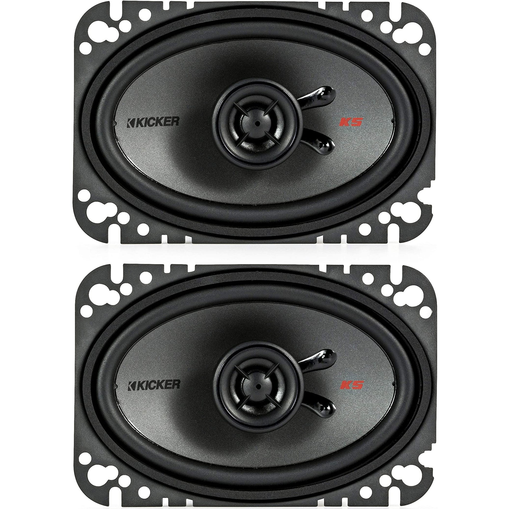 Kicker 47ksc4604 Ks Series 4x6 Inch 4 Ohm Coaxial Car Audio Speakers