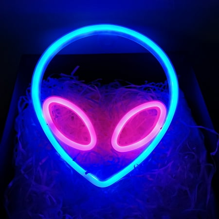 SINMI Alien Neon Light Led Wall Decorative Alien Neon Sign Hanging ...