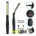 8000Lumen Magnetic Usb Slim Bar Folding Led Worklight Flashlight Cob ...