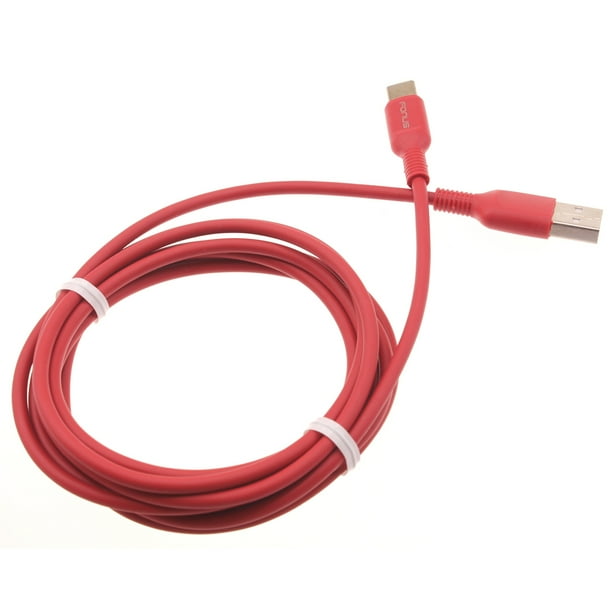 Red 6ft USB-C Cable for T-Mobile REVVL 6 5G Phone - Charger Cord Power ...