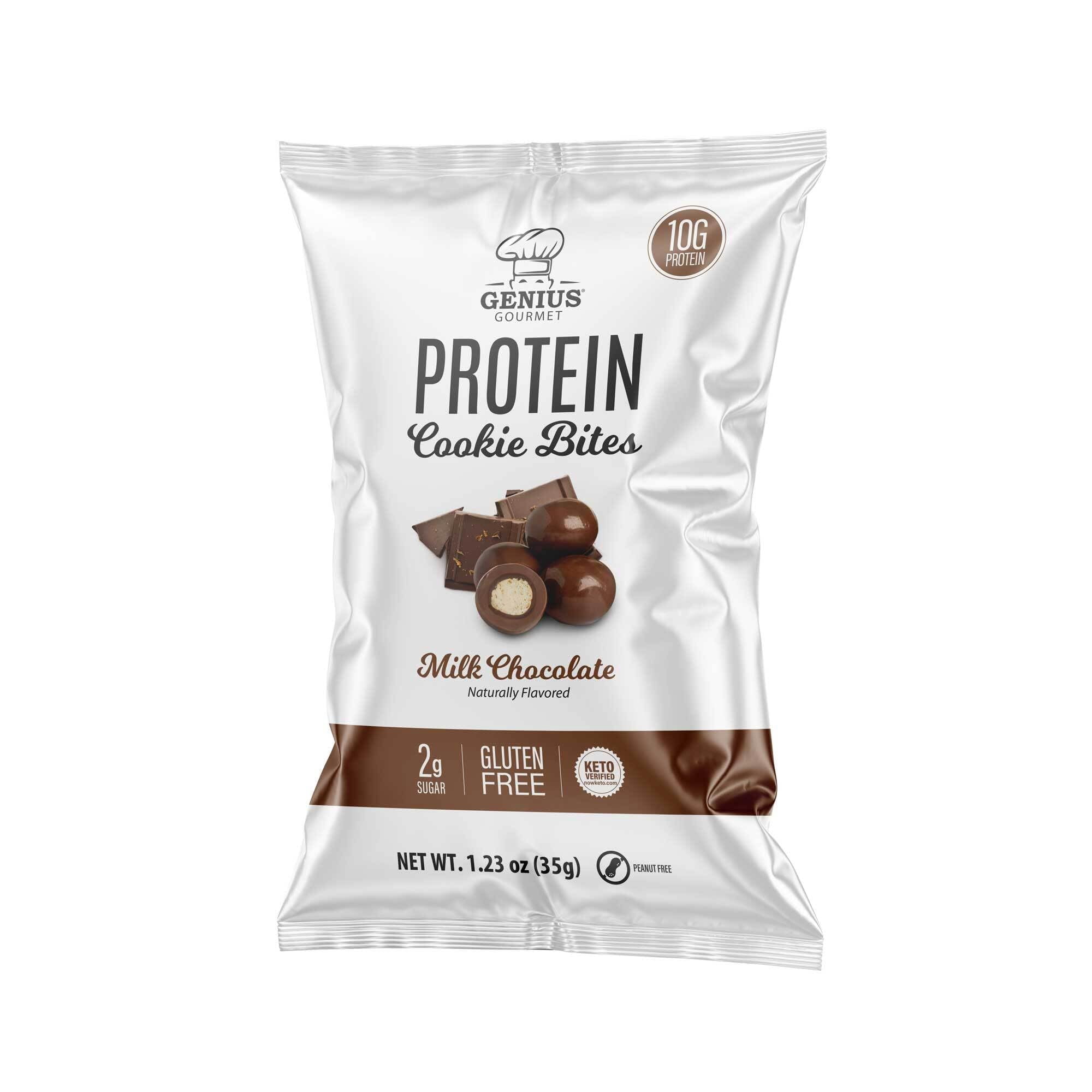 Genius Gourmet - Variety Cookies Bites, Gluten Free - 10g Protein - 14 ...