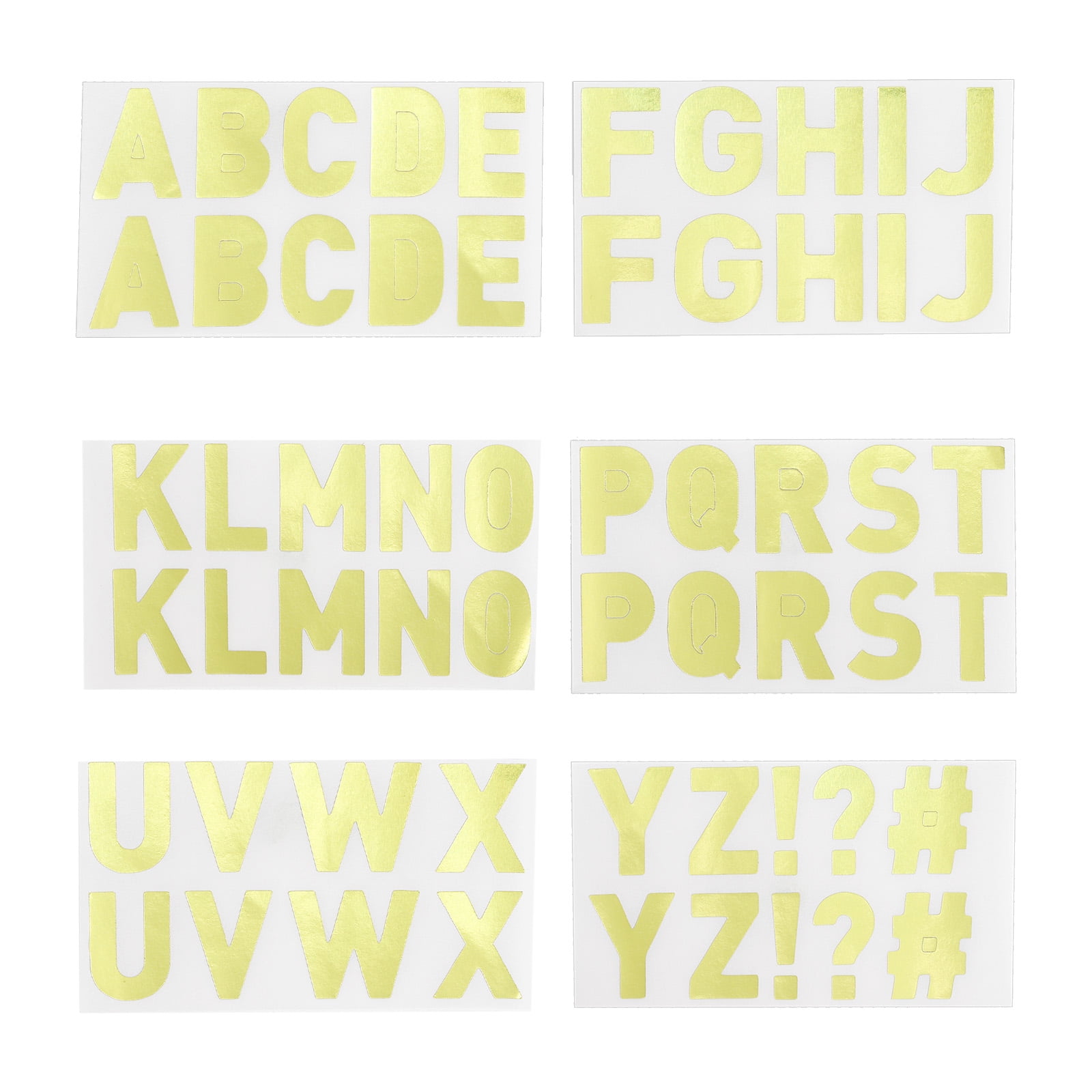 Pegatinas de Letras de 1 Pulgada, 75 Pcs 6 Hojas de Pegatinas de Letras ...