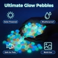 600PCS Glow in The Dark Stones 1000 Pcs Glow Pebbles Aquarium Rocks for ...