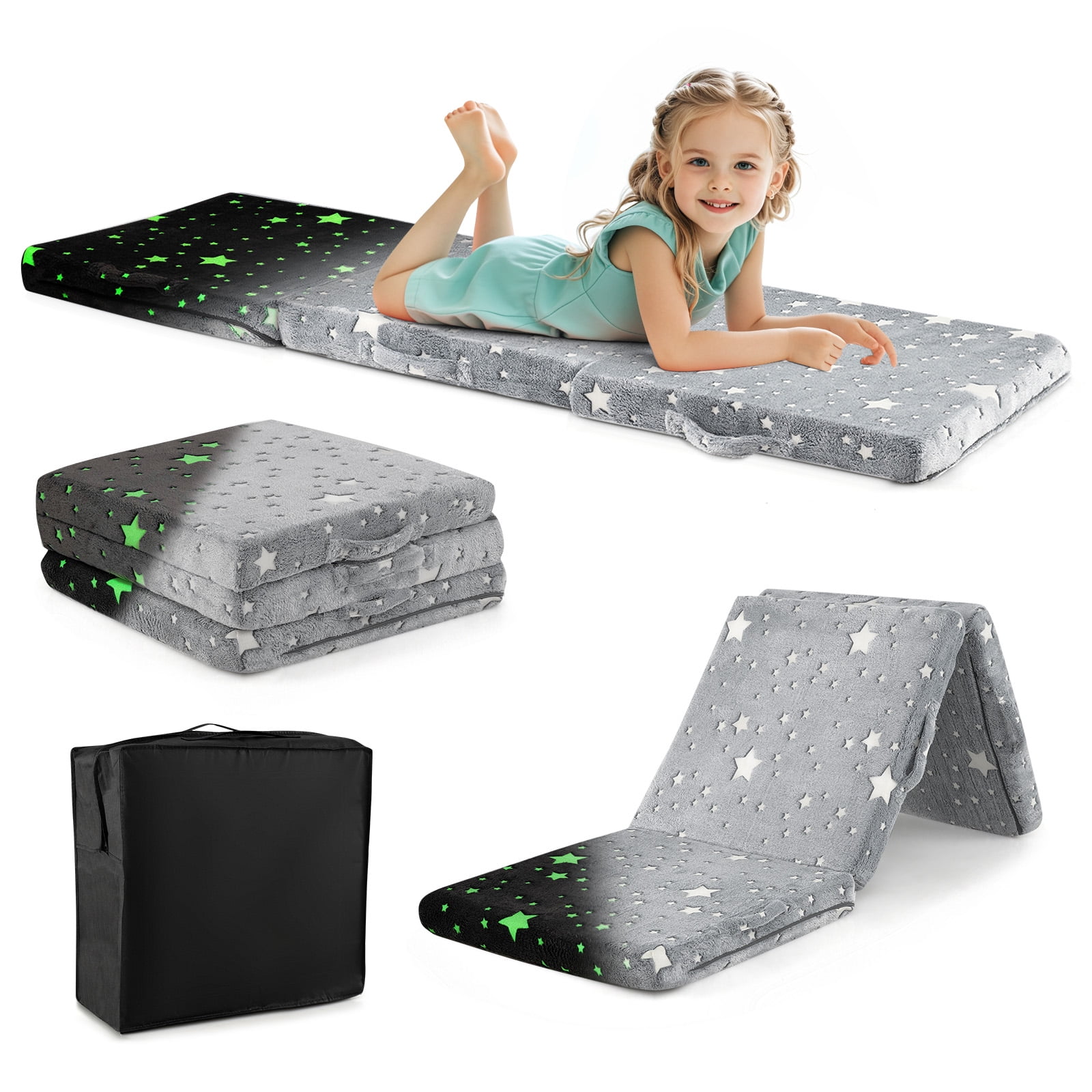 Click here for Gymax Foldable Floor Mattress For Kids Glow In The... prices