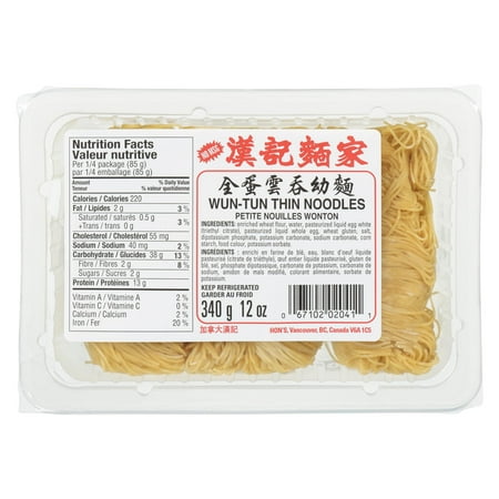 Hons Frozen Won Ton Thin Noodle 340g, 340g - Walmart.ca