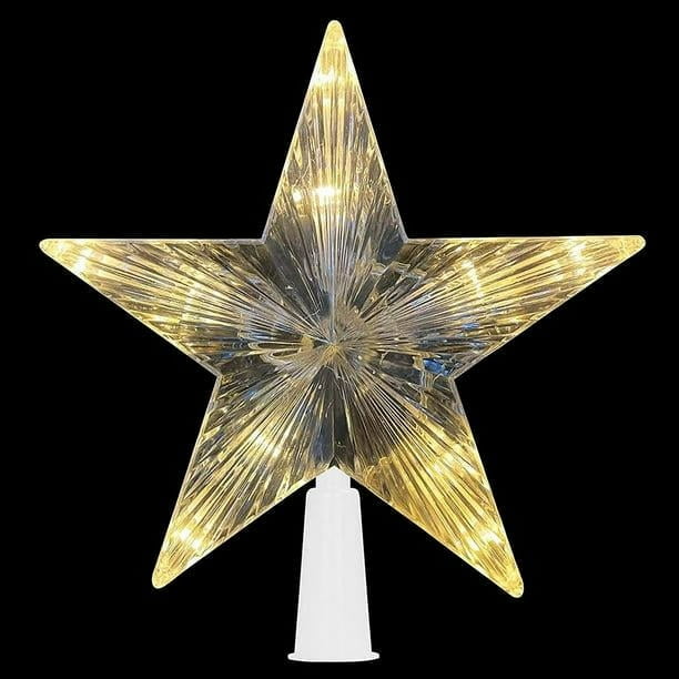 Estrella Para Árbol De Navidad Con 10 Luces Led, Adorno Para Árbol De ...