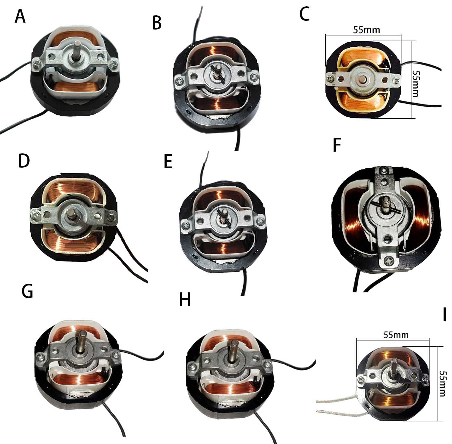 YJ58-12 YJ5820 YJ5816 Clockwise 2 Poles 4mm Shaft Dia 2600RPM Shaded ...