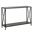 Ktaxon 2-Tier Console Table, Sturdy Metal Frame, Sofa Table TV Stand ...