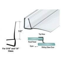 Gordon Glass® Clear Polycarbonate U-Channel with Magnet for 1/2" Glass ...