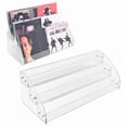 3-Tier Clear CD Holder, Cascading DVD & CD Storage Box Display Rack ...