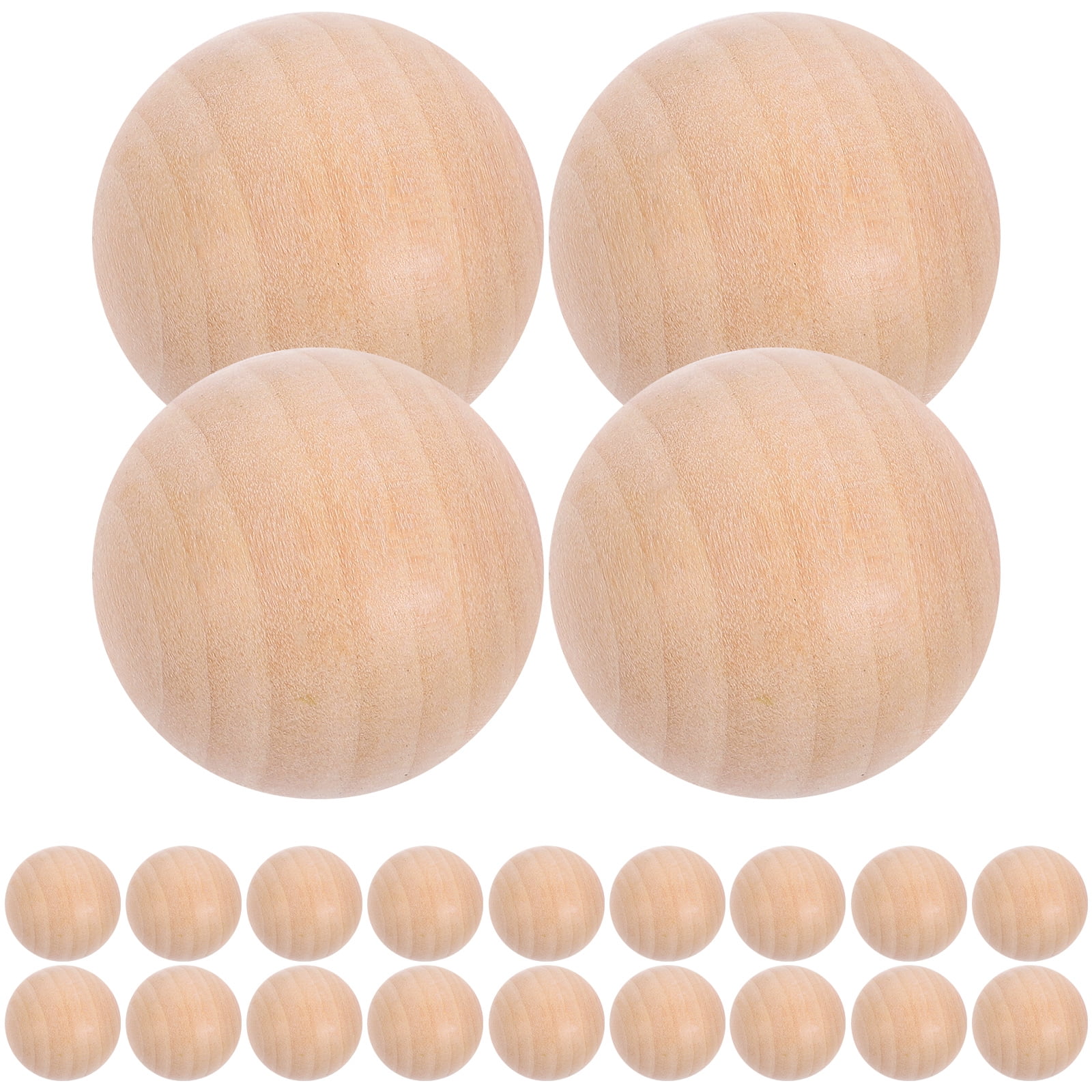 Click here for Qusenong 30 Pcs 30mm Large Lotus Wood Mini Ball So... prices