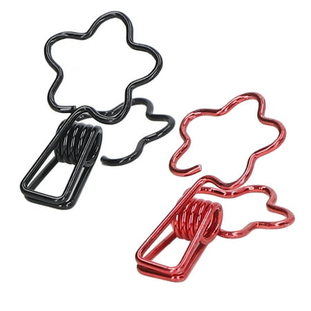 Paper Clamps, Binder Clips Strong Clamping Force Black Red Cute Cartoon ...