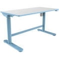 Hanover 20-In. Wide Electric Blue Stand or Sit Desk for Children with ...