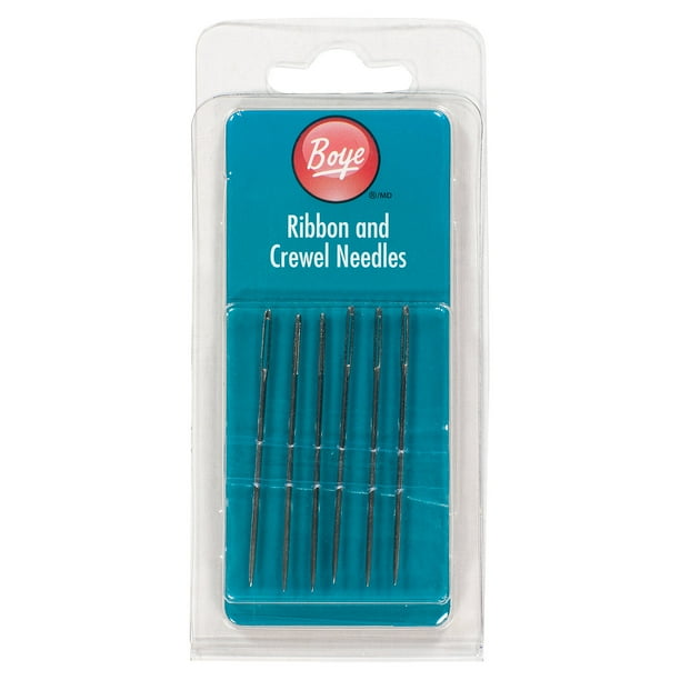 Boye 1.75 Inch Ribbon and Crewel Needles, 6 Pack - Walmart.com