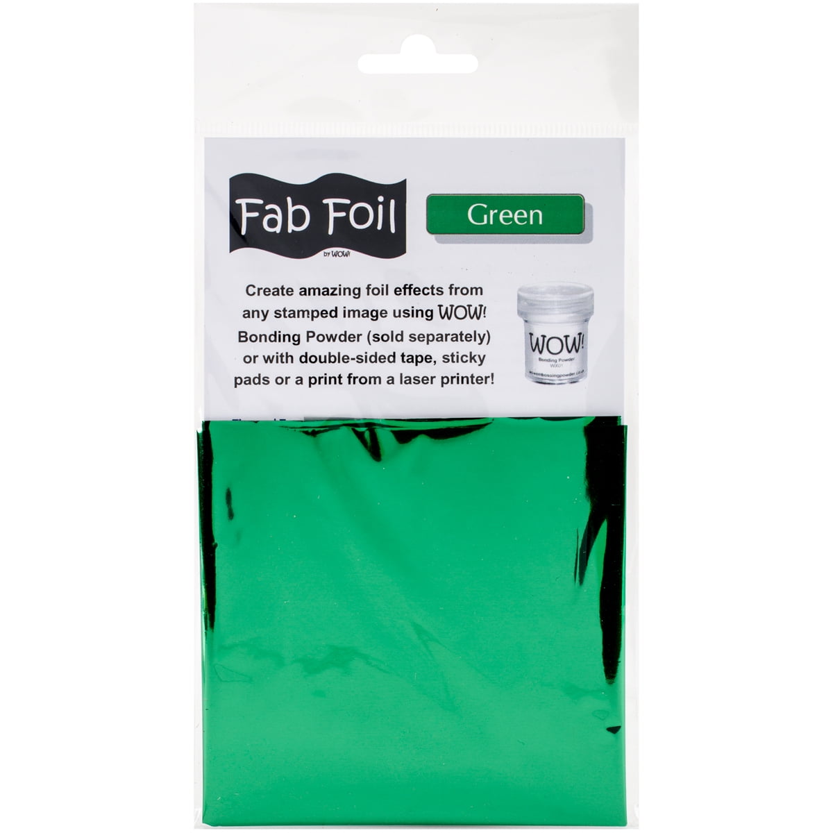 WOW! Fab Foil 4"X28"-Green, Pk 3, Wow Embossing Powder - Walmart.com