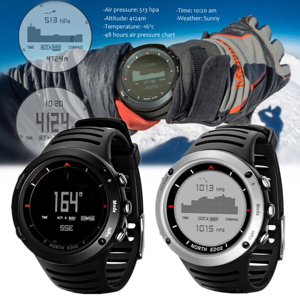Compass Barometer Altimeter Temperature Waterproof Swimming Digital ...