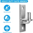 Wall Mount Gate Hinges, 2 Pack Farm & Chain Link Gate Hinges with 5/8 ...