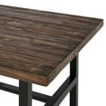 Pomona Metal and Reclaimed Wood Dining Table, Rustic Natural - Walmart.com