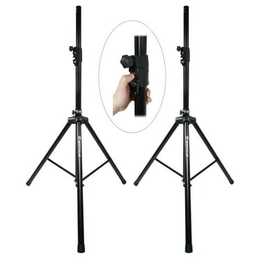 Rockville Adjustable Heavy Duty Tripod DJ PA Speaker Stand, Black - Walmart.com
