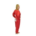 Red Union Suit Sleeper Pajamas with Funny Rear Flap "DANGER BLASTING ...