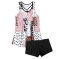 Womens Plus Size Tankini Bathing Suits Tummy Control Swim Seaside Beach