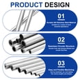 Uxcell 304 Stainless Steel Capillary Tube, 2mm OD 1.8mm ID 254mm Length ...