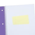 Pen + Gear College Ruled Poly 1-Subject Notebook with Inside Pockets, 9 ...