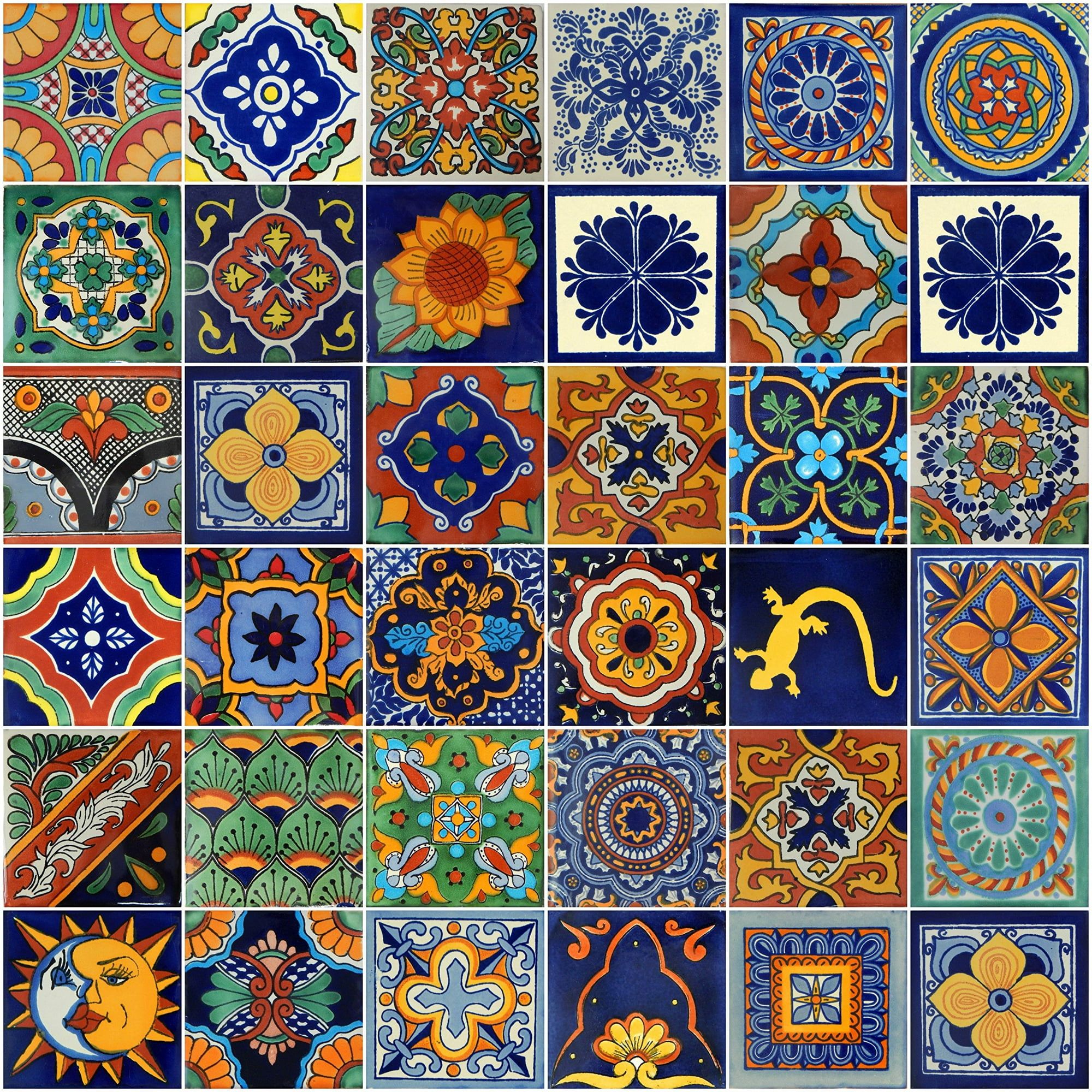 Click here for Color Y Tradición Mexican Tiles 4x4 Handpainted Hu... prices