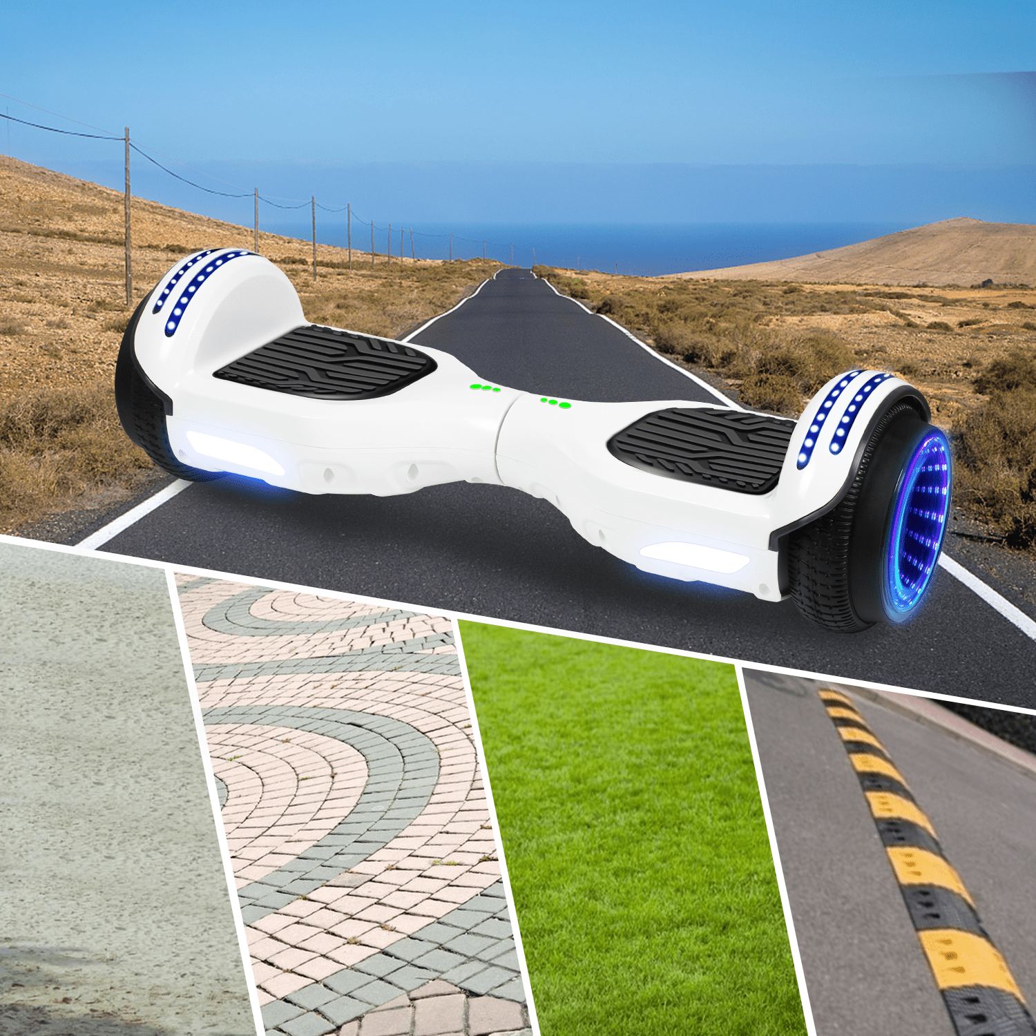 Buy Bluetooth Hoverboard 6.5 36V Two-Wheel Self Balancing Hoverboard ...