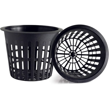 12pcs 3 Inch Round Heavy Net Cup Flower Pot With 3 Inch Net Pots Super ...