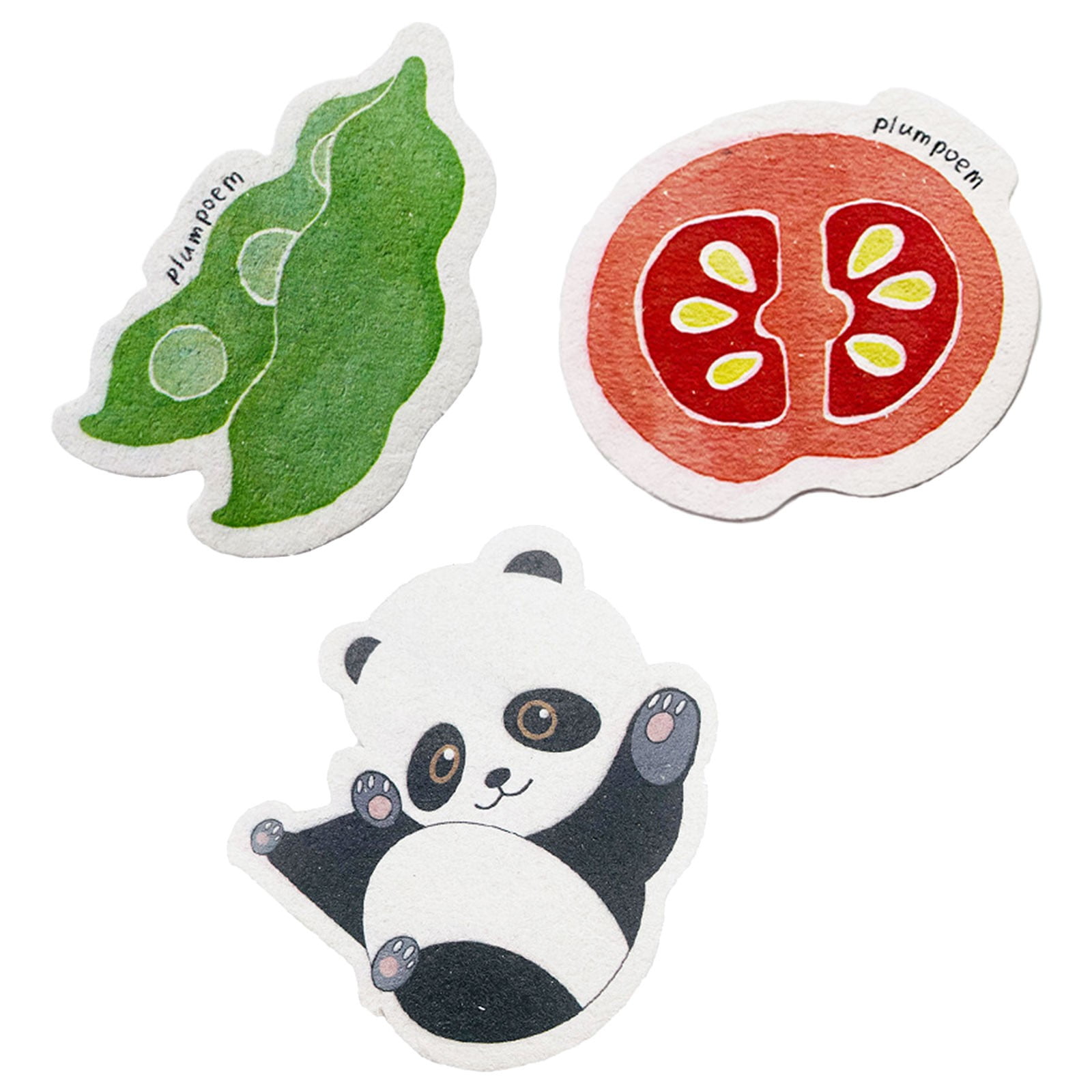 Dryer Vent Lint Catcher Compressed Wood Pulp Sponges in Cute Panda ...