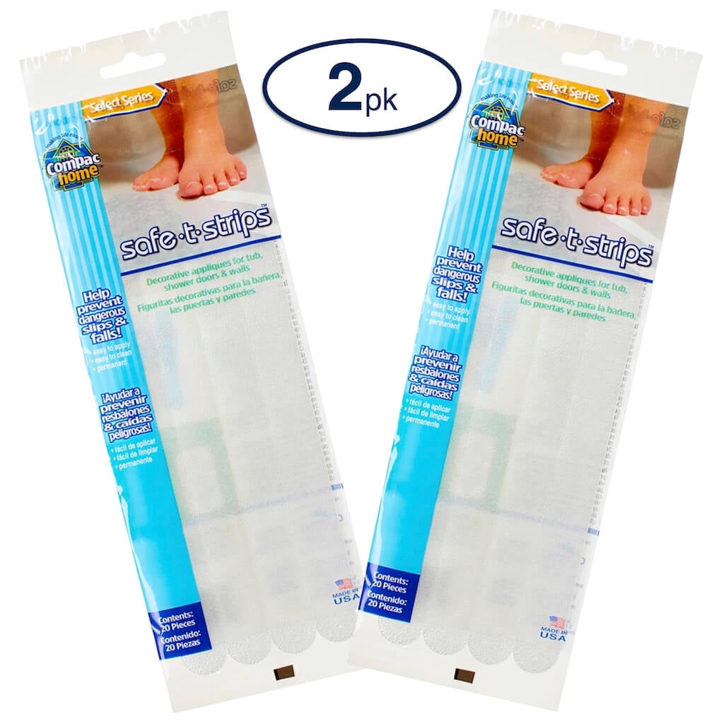 Select Safe-T-Strips 20ct x 2 pack (40ct) Adhesive Non-Slip Stickers ...