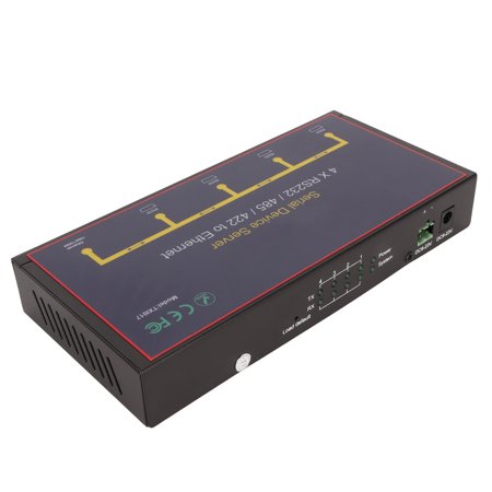 Industrial Grade Serial Server 100-240V, RS232 RS485 RS422 To Ethernet ...