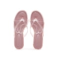 CIENVNSTG Clear Transparent Square Toe Thong Sandals for Women Kitten ...