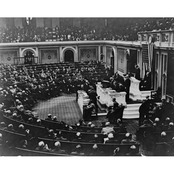 Print: A Session In The House Of Representatives, circa 1920 - Walmart.com