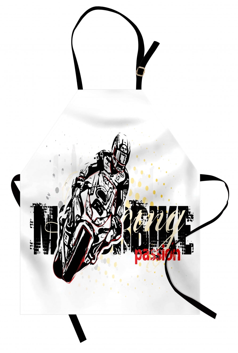 Motorcycle Apron Motorbike Illustration Doted Grungy Background Super ...