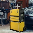 Stalwart Rolling Tool Box with Wheels - Stackable Tool Organizer ...