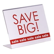 Medium Pop Clip Sign Holder - 6 1/4"H - Pack of 10 - Walmart.com