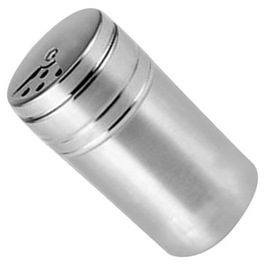 Stainless Steel Aqua Salt and Pepper Shakers, 4oz, Glass Bottom ...
