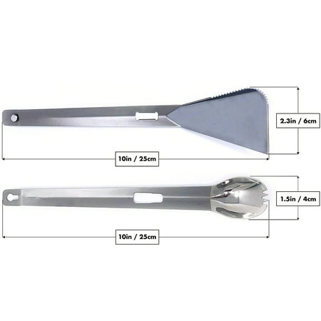 Spork Spatula All-In-One Tongs Spatula Spoon Fork Utensil Camping ...