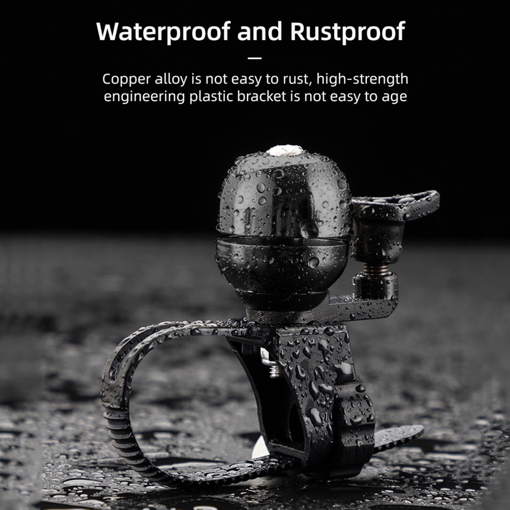 Bicicleta Patineta portátil Scooter Retro Bell Ndcxsfigh Ring Road Bike Manillar Horn (Negro ...