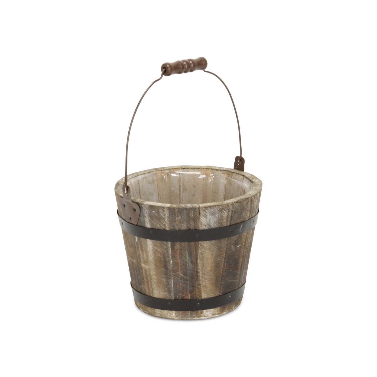 Home Decorative Wooden Bucket with Handle - Walmart.com