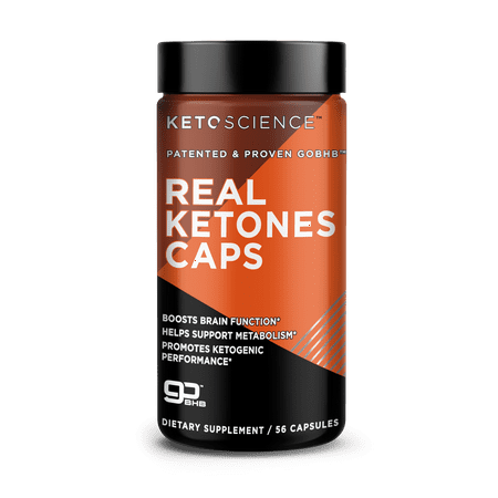 Keto Science Real Ketones Caps Dietary Supplement, 56 Capsules, 14 ...