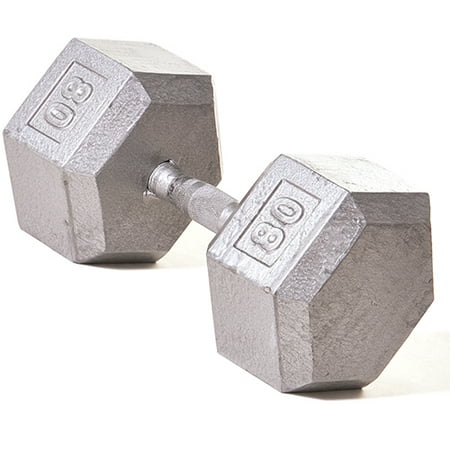 Champion Barbell® 80 lb Solid Hex Dumbbell (SOLD INDIVIDUALLY ...
