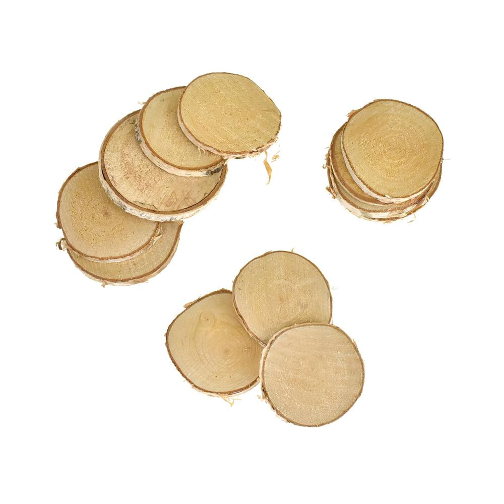 Rustic Round Natural Wood Slices, Assorted Sizes, 12-Piece - Walmart.com