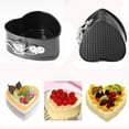 Ularma Cheese Pan Heart Cake Shape Non Stick Baking DIY Cake Tray Bread ...