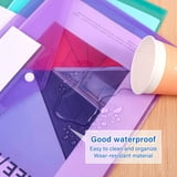 YiokJiar 12 Pack Plastic File Envelopes, Clear A4 Letter Size, Snap ...