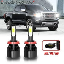 CHUSYYRAY LED Headlight Hi/Low + Fog Bulbs Combo Kit for GMC Canyon ...