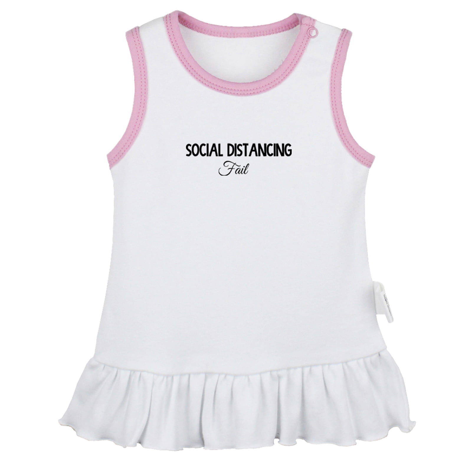 Social Distancing Fail Funny Dresses For Baby, Newborn Babies Skirts ...