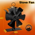 STATINT 6-Blade Wood Stove Fan, Heat Powered Pellet Blower for Gas/Log ...
